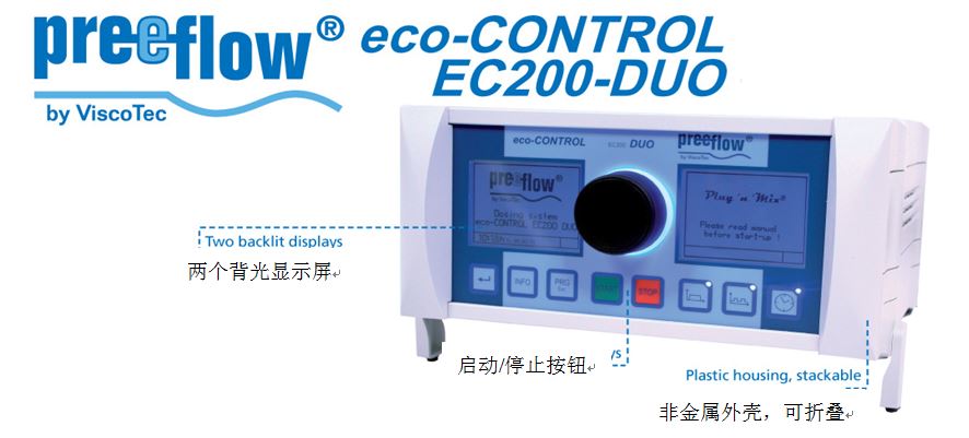 eco-CONTROL EC200-DUO_德国preeflow精密输送微量泵系统